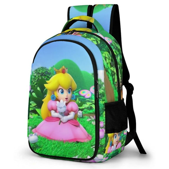 Super Mario Princess Peach Backpack Bookbag Casual Daypack Travel ...