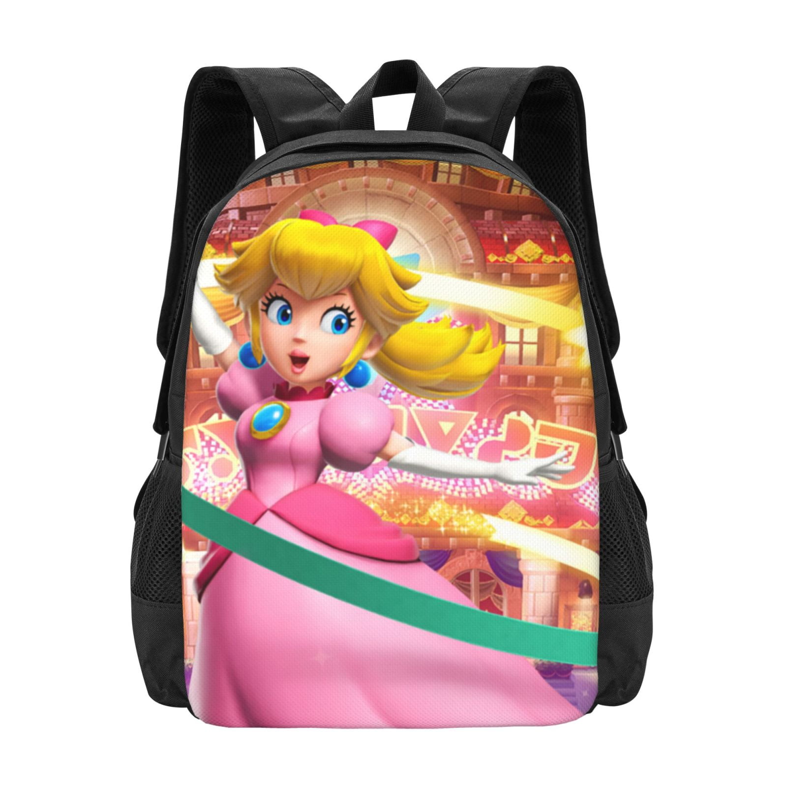 Super Mario Princess Peach Backpack Bookbag Casual Daypack Travel ...