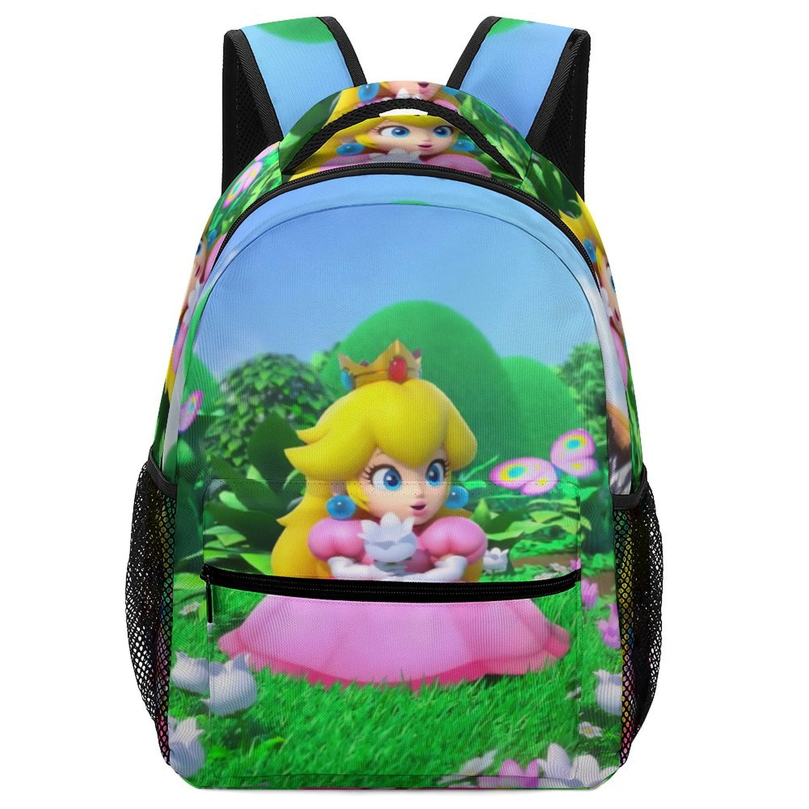 Super Mario Princess Peach Backpack Bookbag Casual Daypack Travel ...
