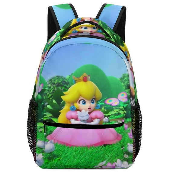 Super Mario Princess Peach Backpack Bookbag Casual Daypack Travel ...