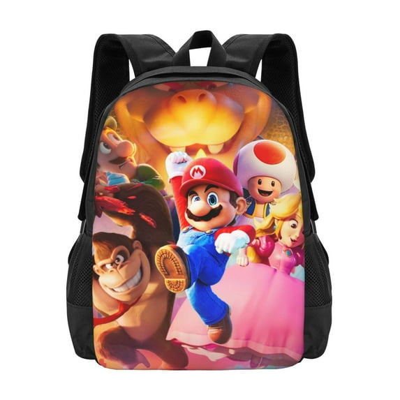 Super Mario Princess Peach Backpack Bookbag Casual Daypack Travel ...