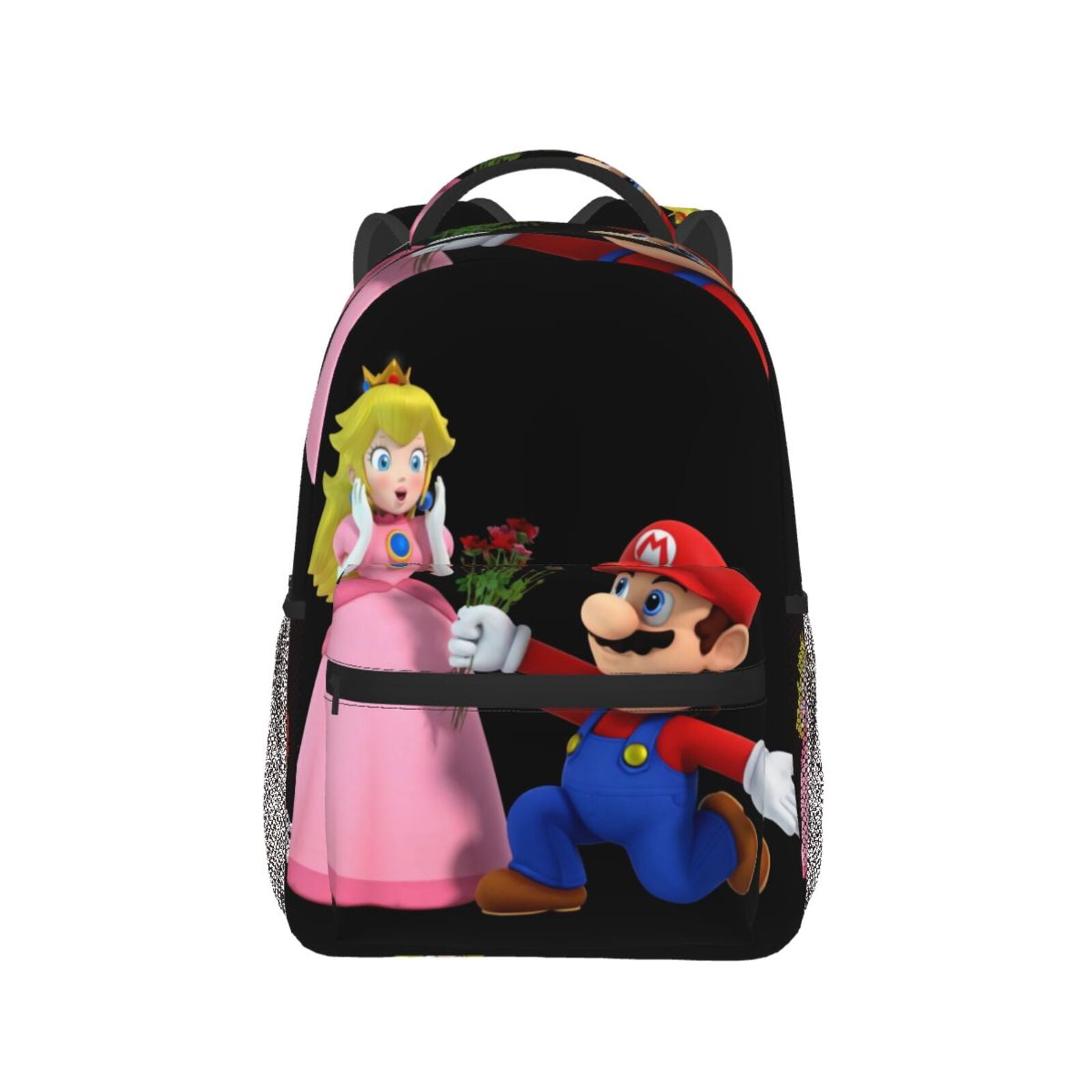 Super Mario Princess Peach Backpack,Polyester Travel Backpack for Women ...