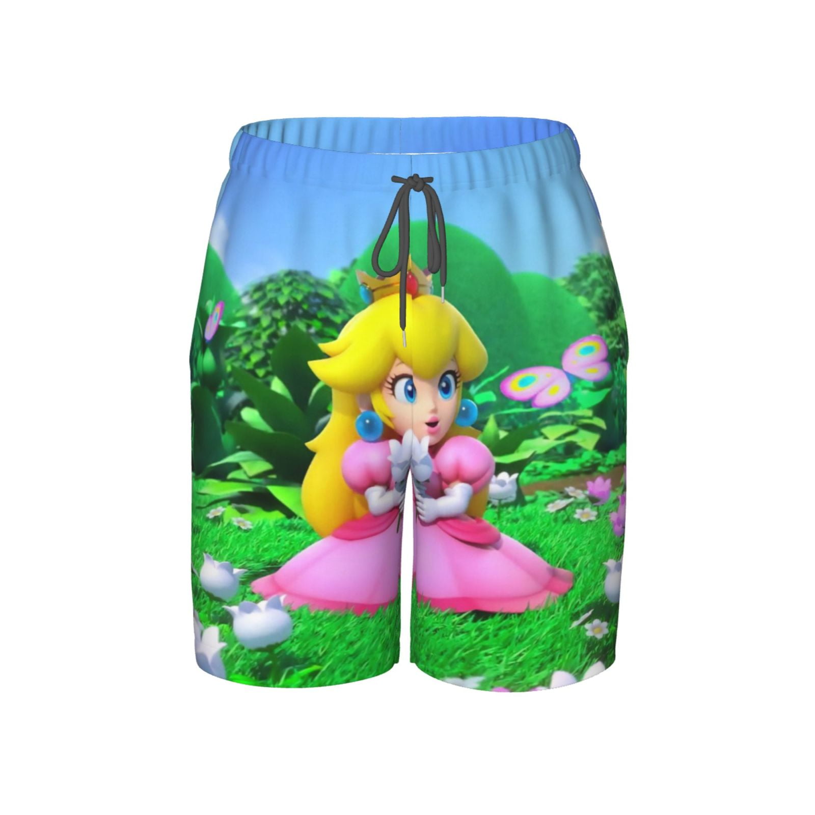 Super Mario Princess Peach Boys Swim Trunks Quick Dry Boards Shorts For ...