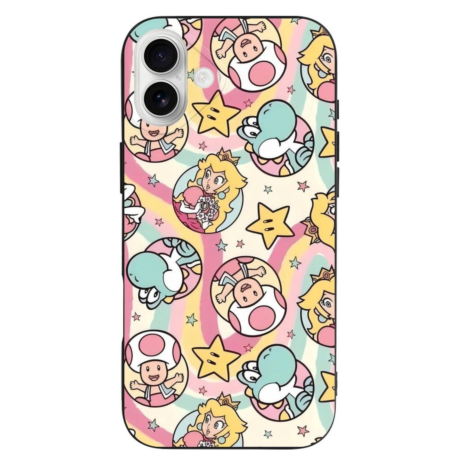 Super Mario Princess Peach Cartoon Phone Case for iPhone 16 Phone Case ...