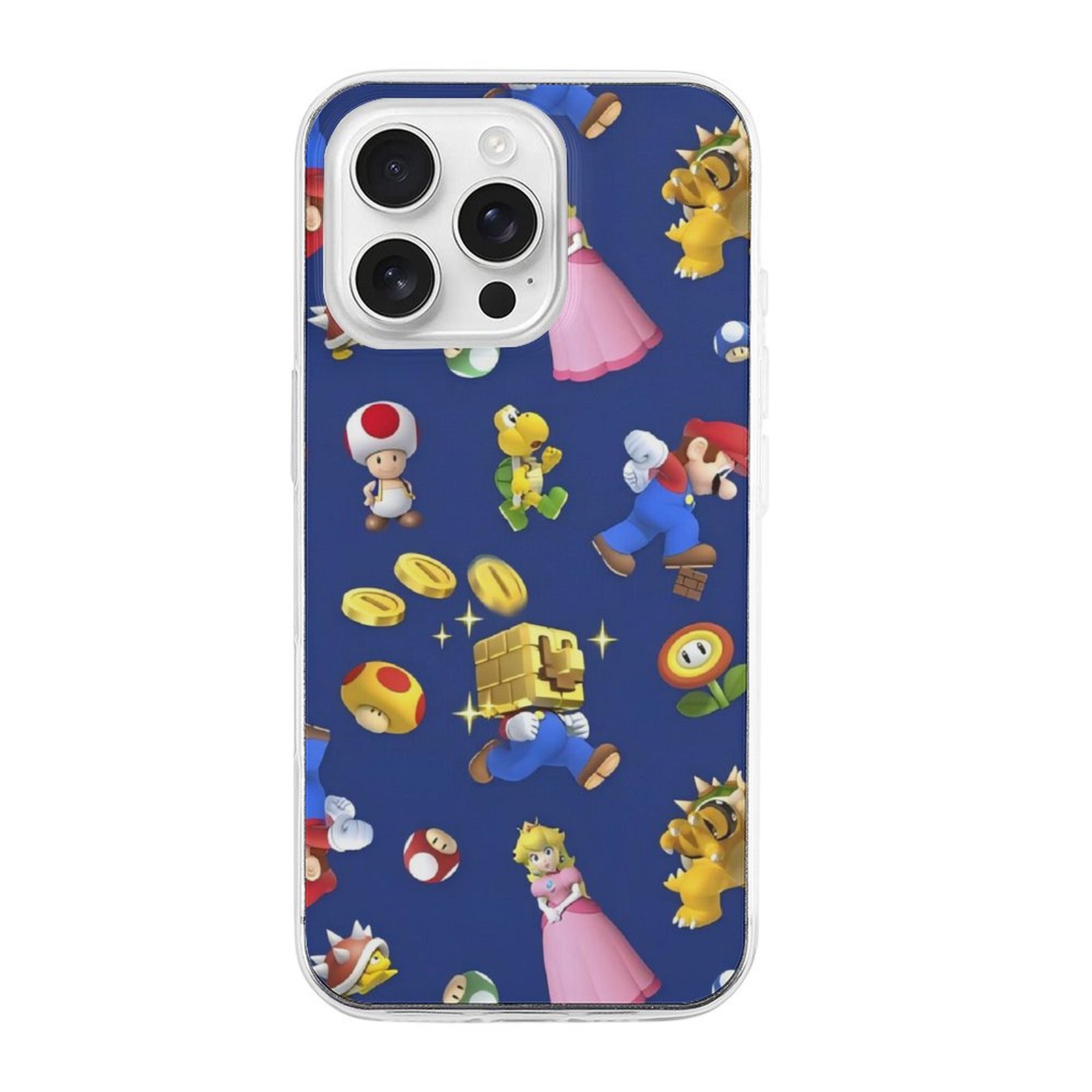 Super Mario Princess Peach Cartoon Phone Case for iPhone 16 Phone Case ...