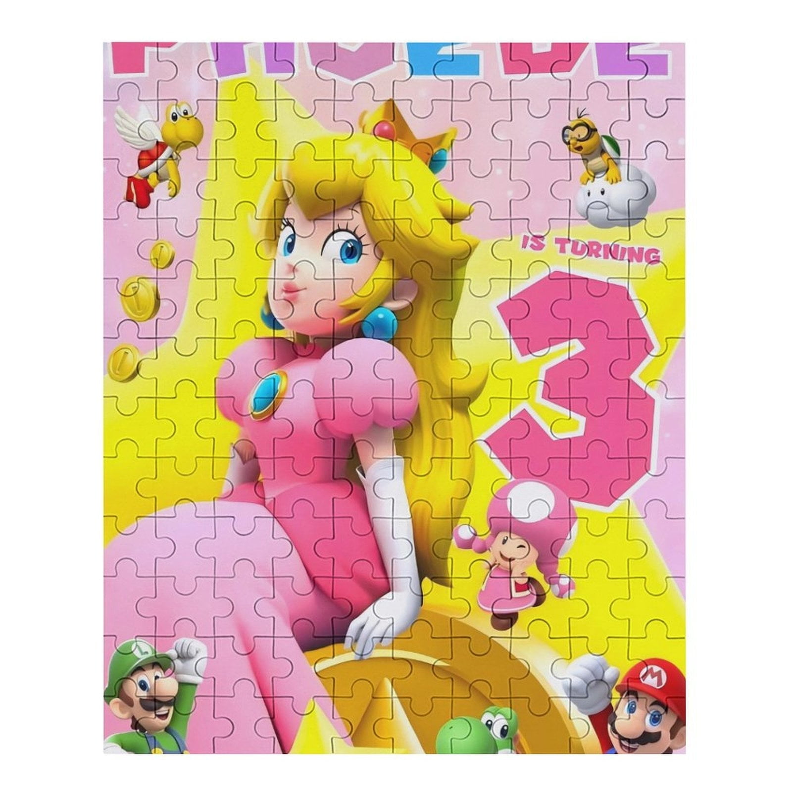 Super Mario Princess Peach Christmas Jigsaw Puzzles Interlocking ...