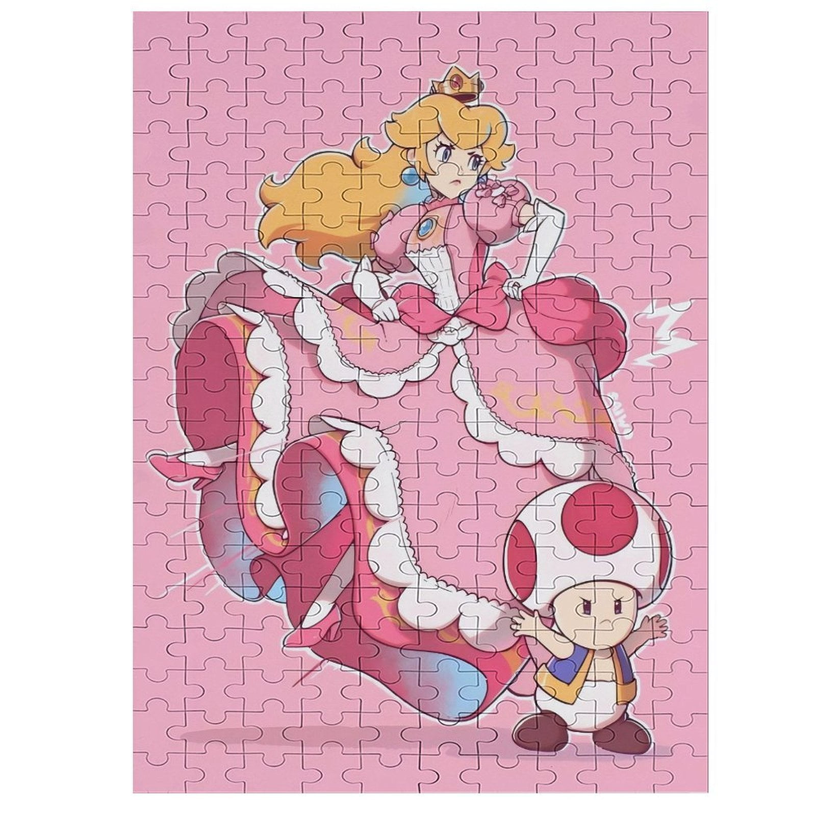 Super Mario Princess Peach Christmas Jigsaw Puzzles Interlocking ...