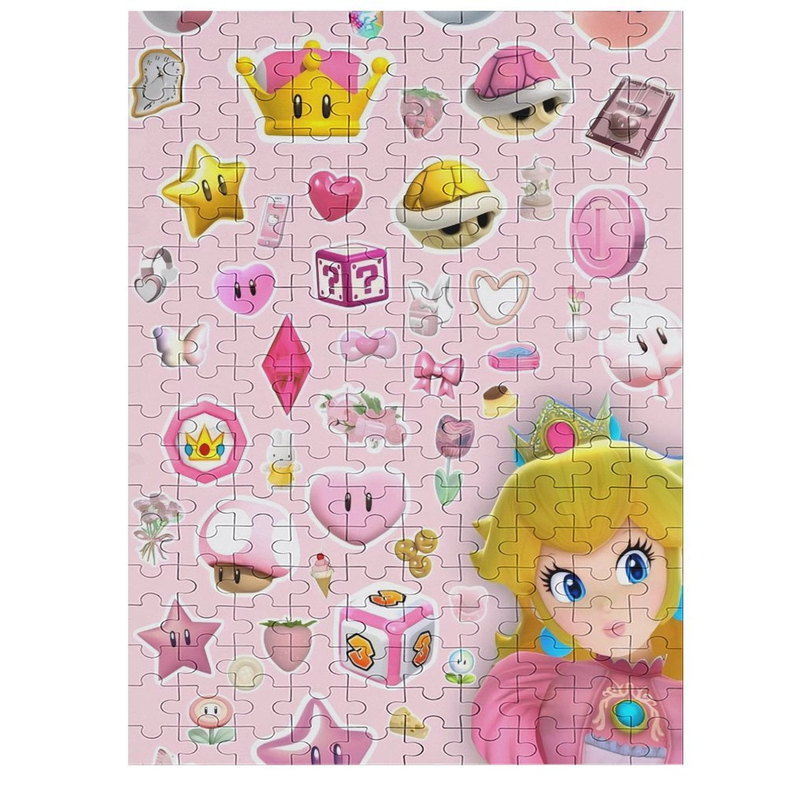 Super Mario Princess Peach Christmas Jigsaw Puzzles Interlocking ...
