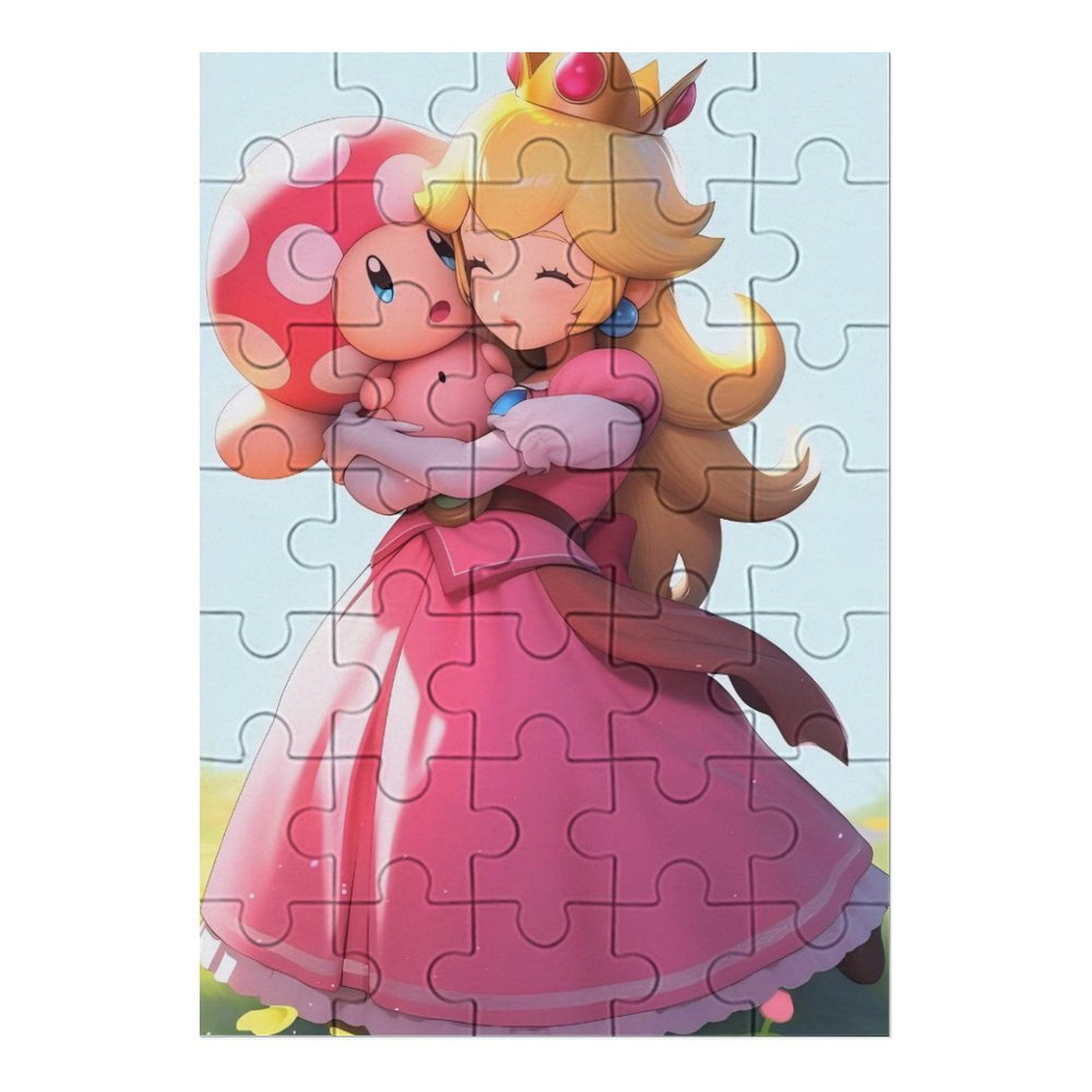 Super Mario Princess Peach Christmas Jigsaw Puzzles Interlocking puzzles for kids and teens 35 ...