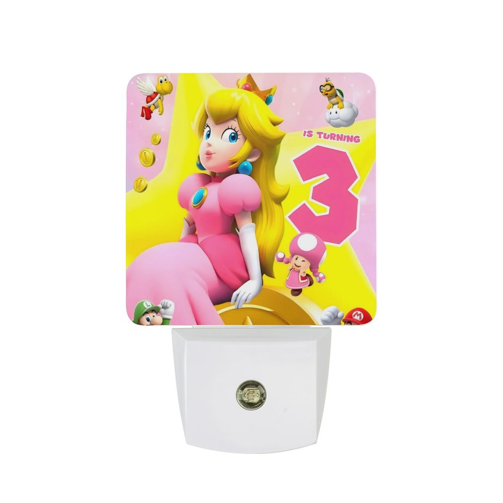 Super Mario Princess Peach Cute children's night light plug-in night ...