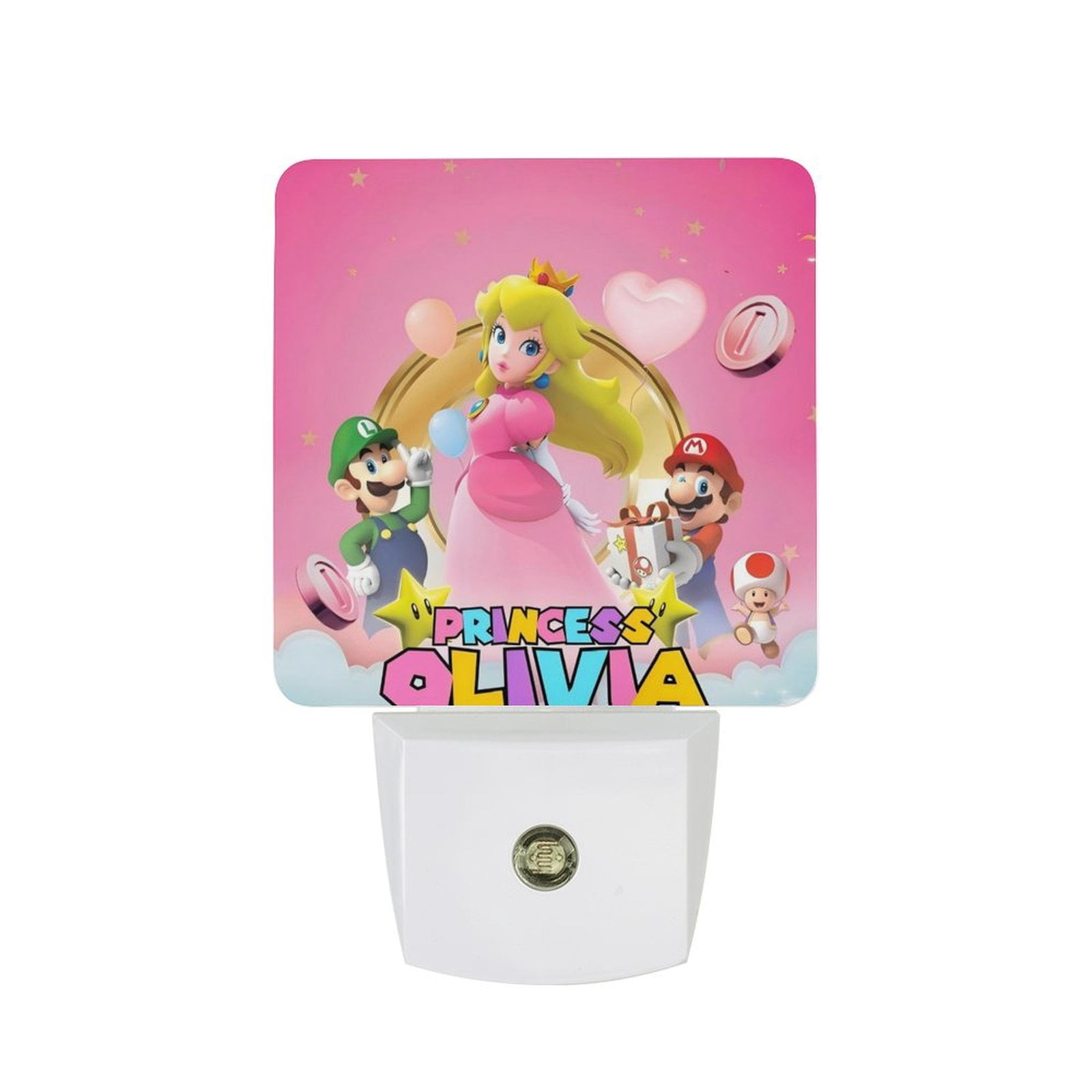 Super Mario Princess Peach Cute children's night light plug-in night ...