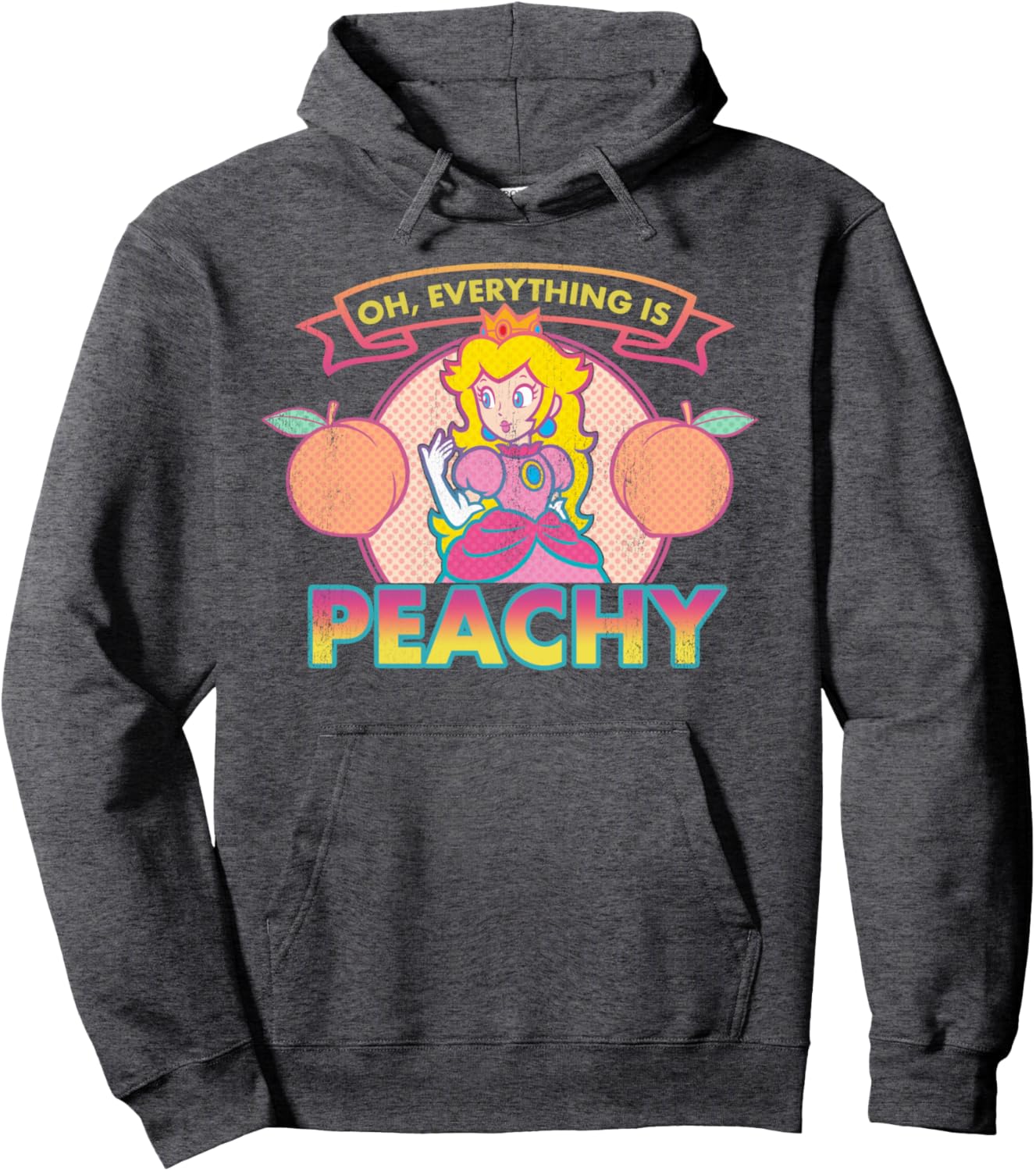 Super Mario Princess Peach Everything Peachy Hoodie Pullover Hoodie - Walmart.com