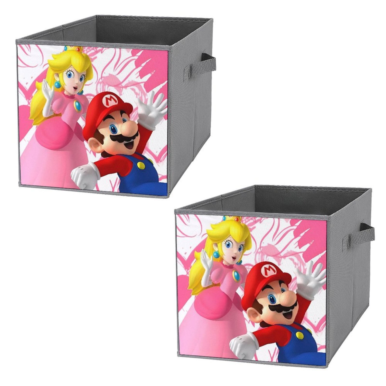 Super Mario Princess Peach Folding rectangular closet storage bins with ...