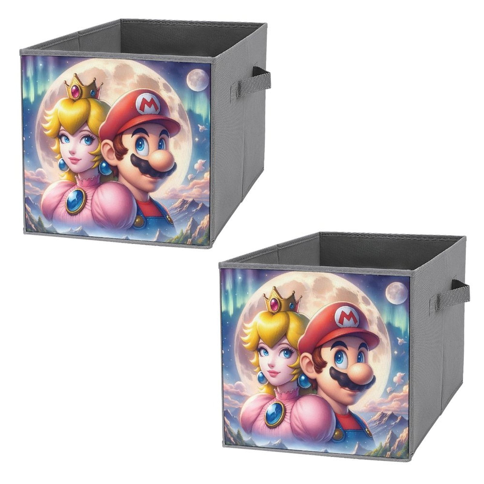 Super Mario Princess Peach Folding rectangular closet storage bins with ...