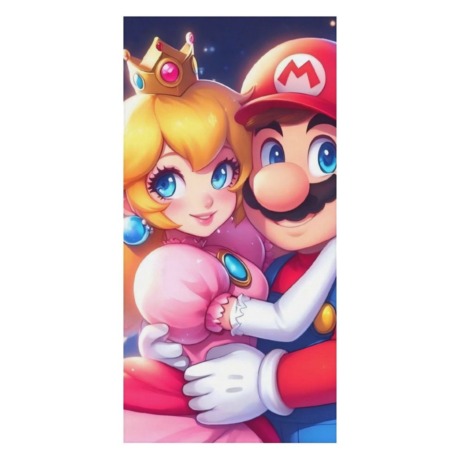 Super Mario Princess Peach Large size beach towel double-sided velvet ...