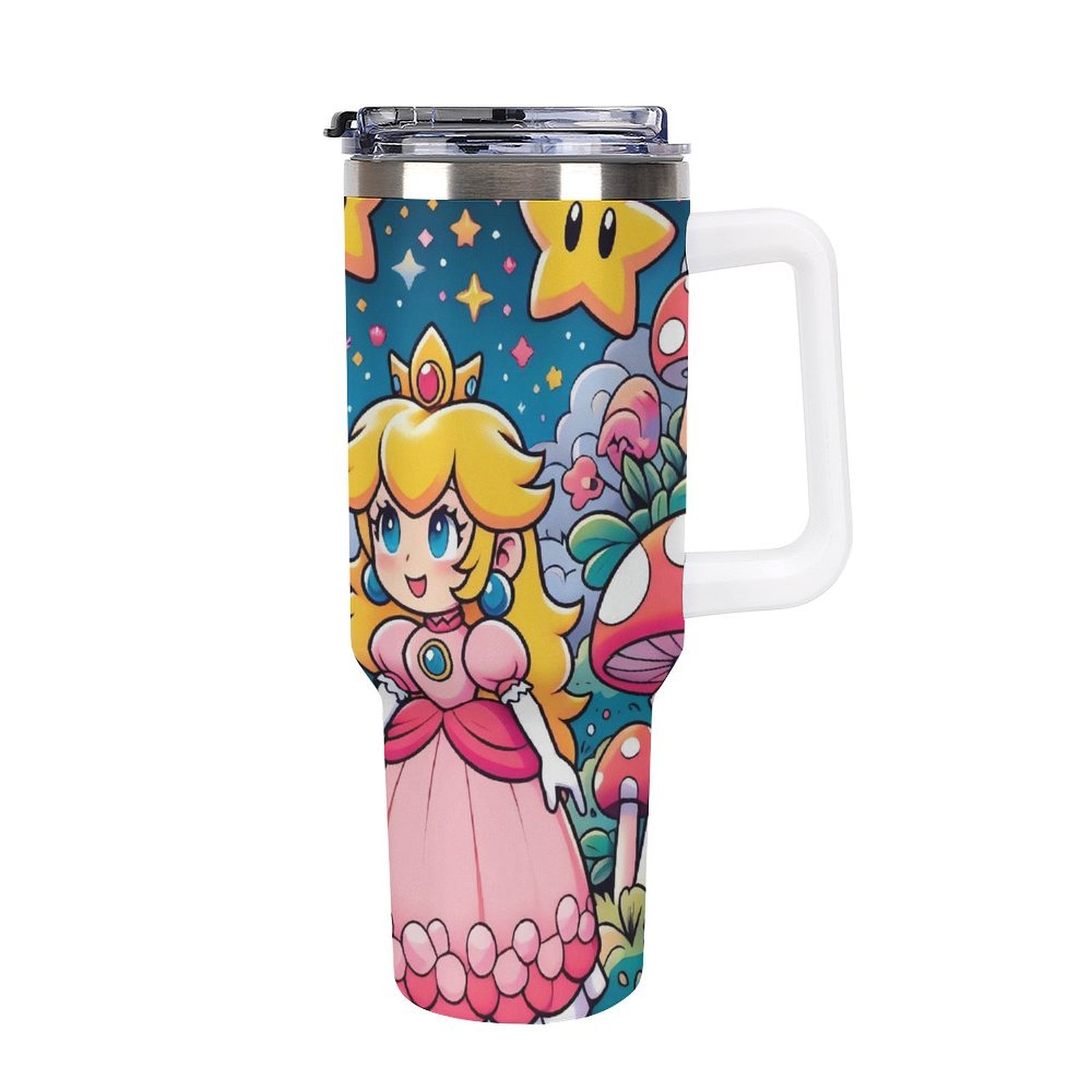 Super Mario Princess Peach Leak-proof large-capacity car cup with ...