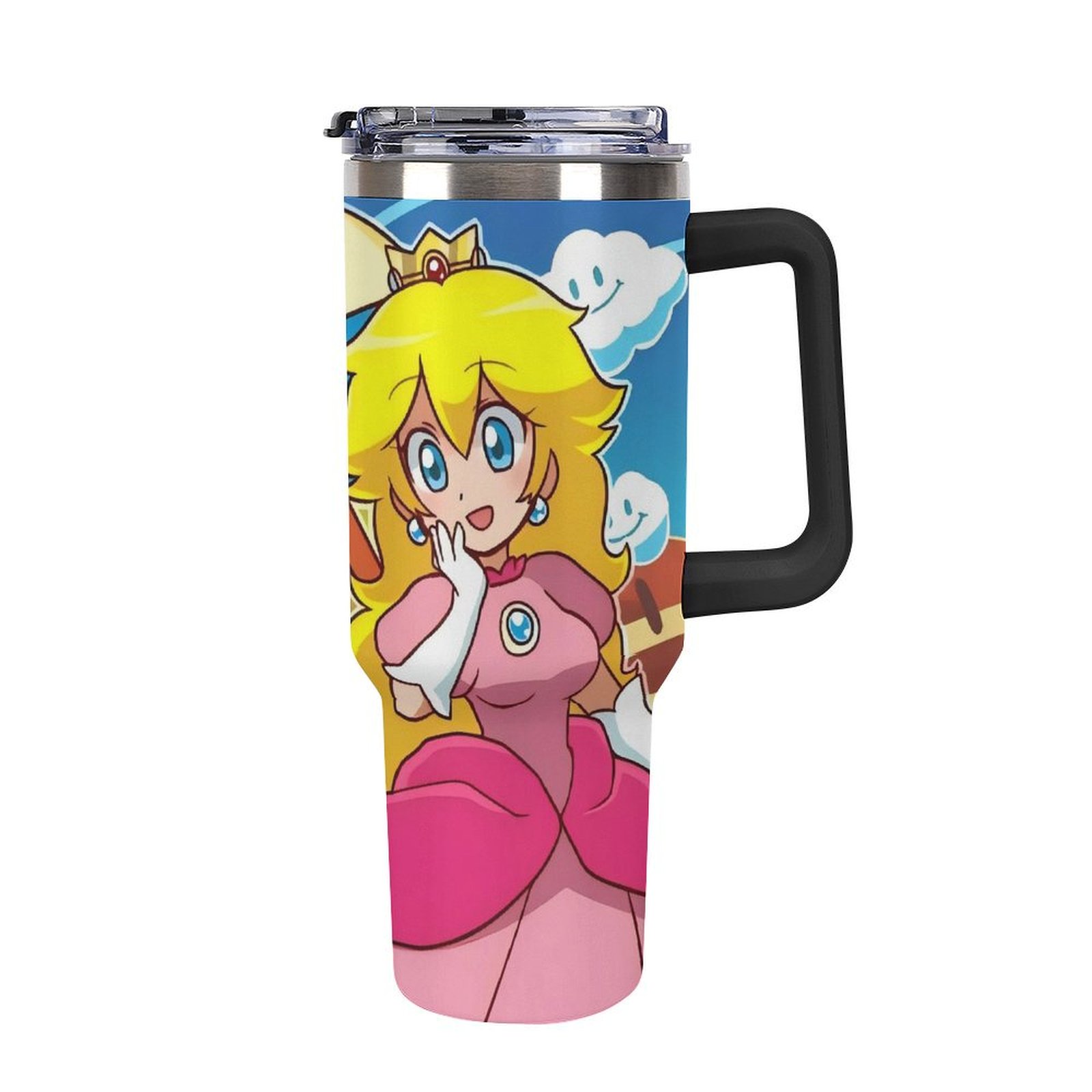 Super Mario Princess Peach Leak-proof large-capacity car cup with ...