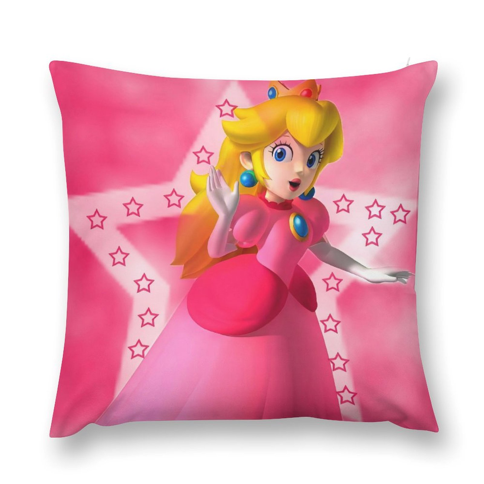 Super Mario Princess Peach Pillow cover square cushion cover cartoon ...