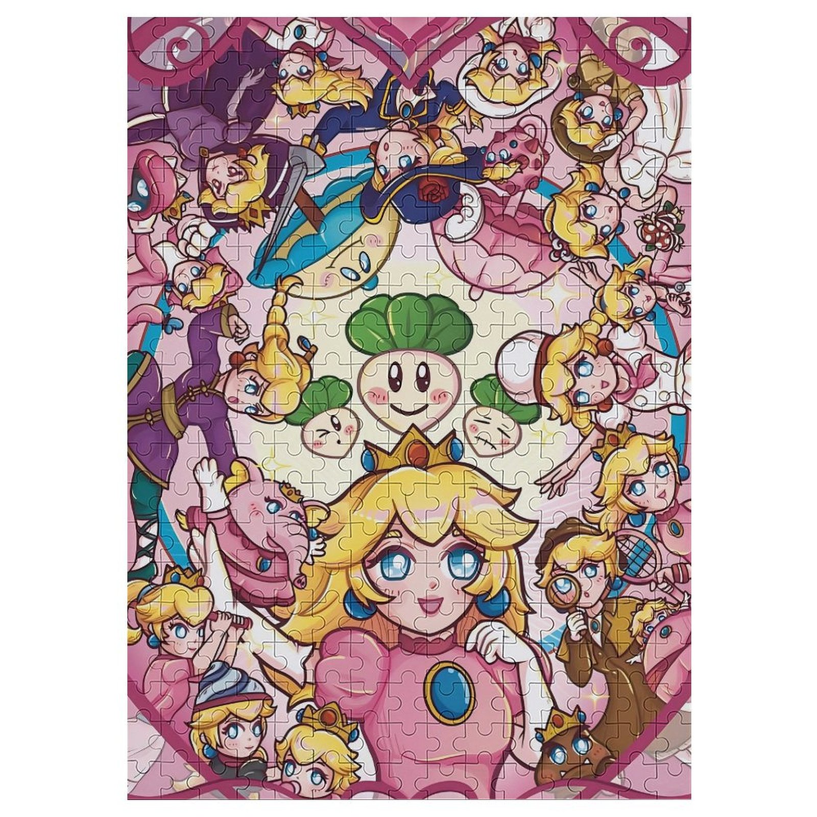 Super Mario Princess Peach Puzzles for Kids Interactive Brain Teasers ...