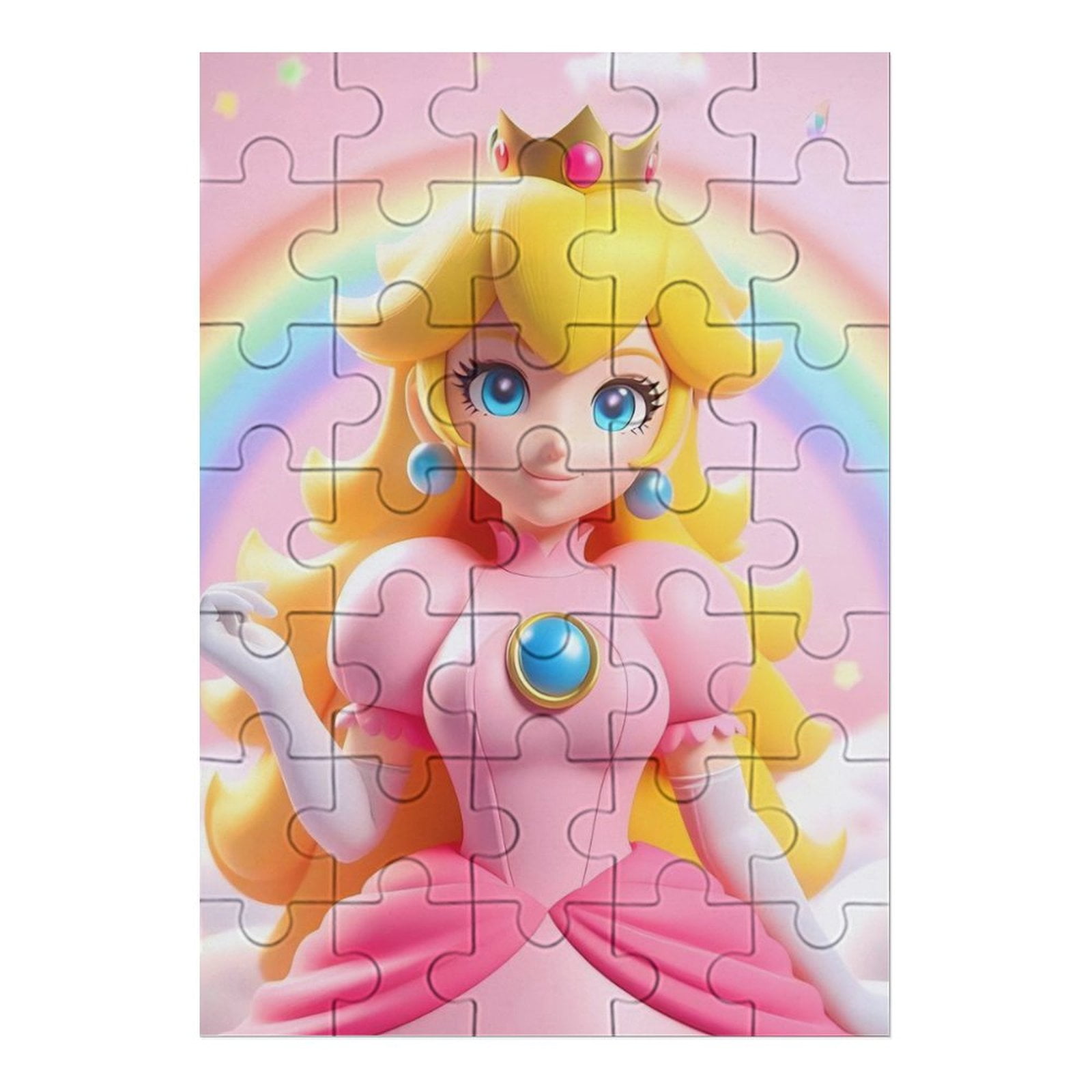 Super Mario Princess Peach Puzzles for Kids Interactive Brain Teasers ...
