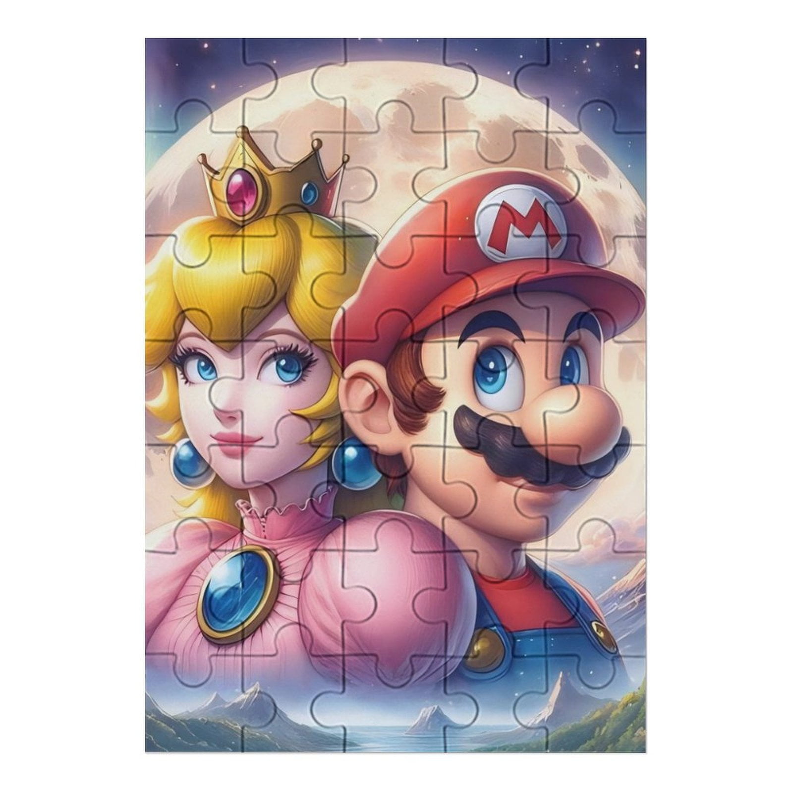 Super Mario Princess Peach Puzzles for Kids Interactive Brain Teasers ...