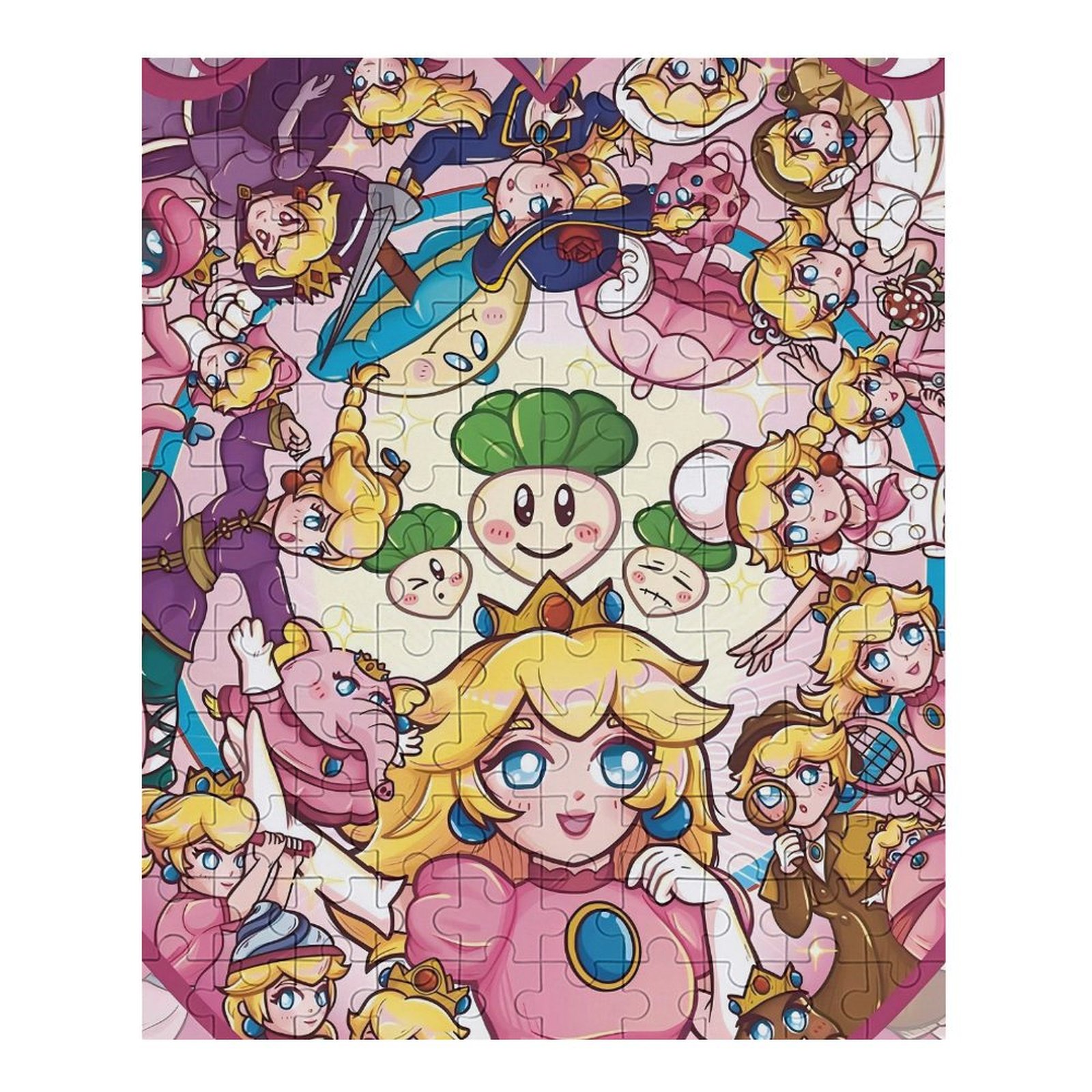 Super Mario Princess Peach Puzzles for Kids Interactive Brain Teasers ...