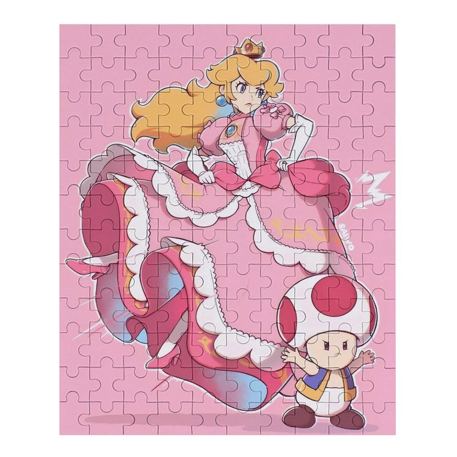 Super Mario Princess Peach Puzzles for Kids Interactive Brain Teasers ...