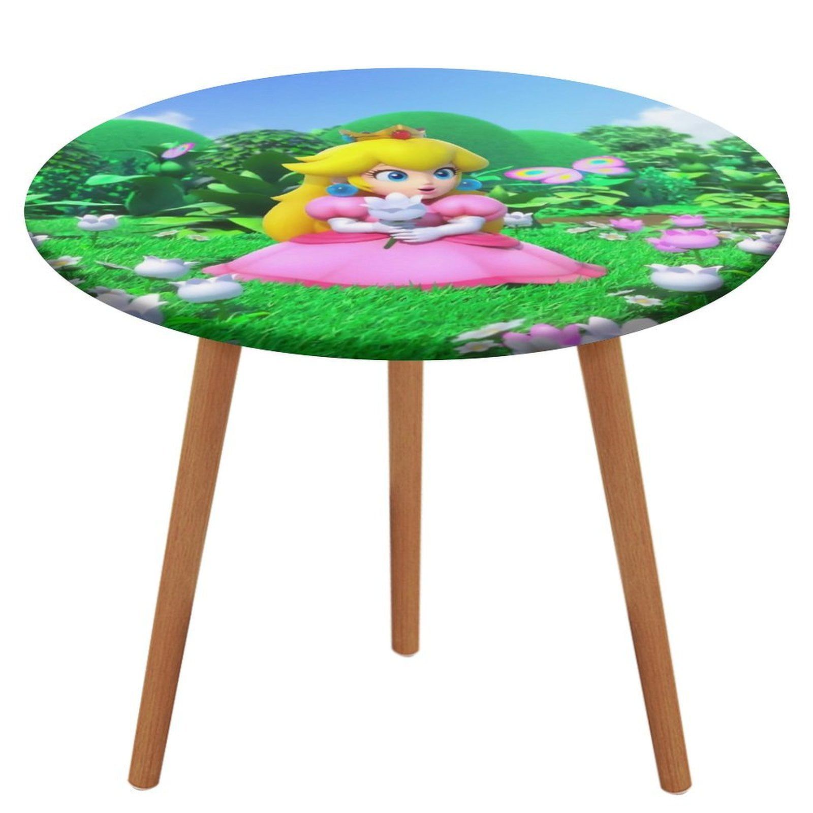 Super Mario Princess Peach Round Fitted Tablecloth with Elastic Edge ...