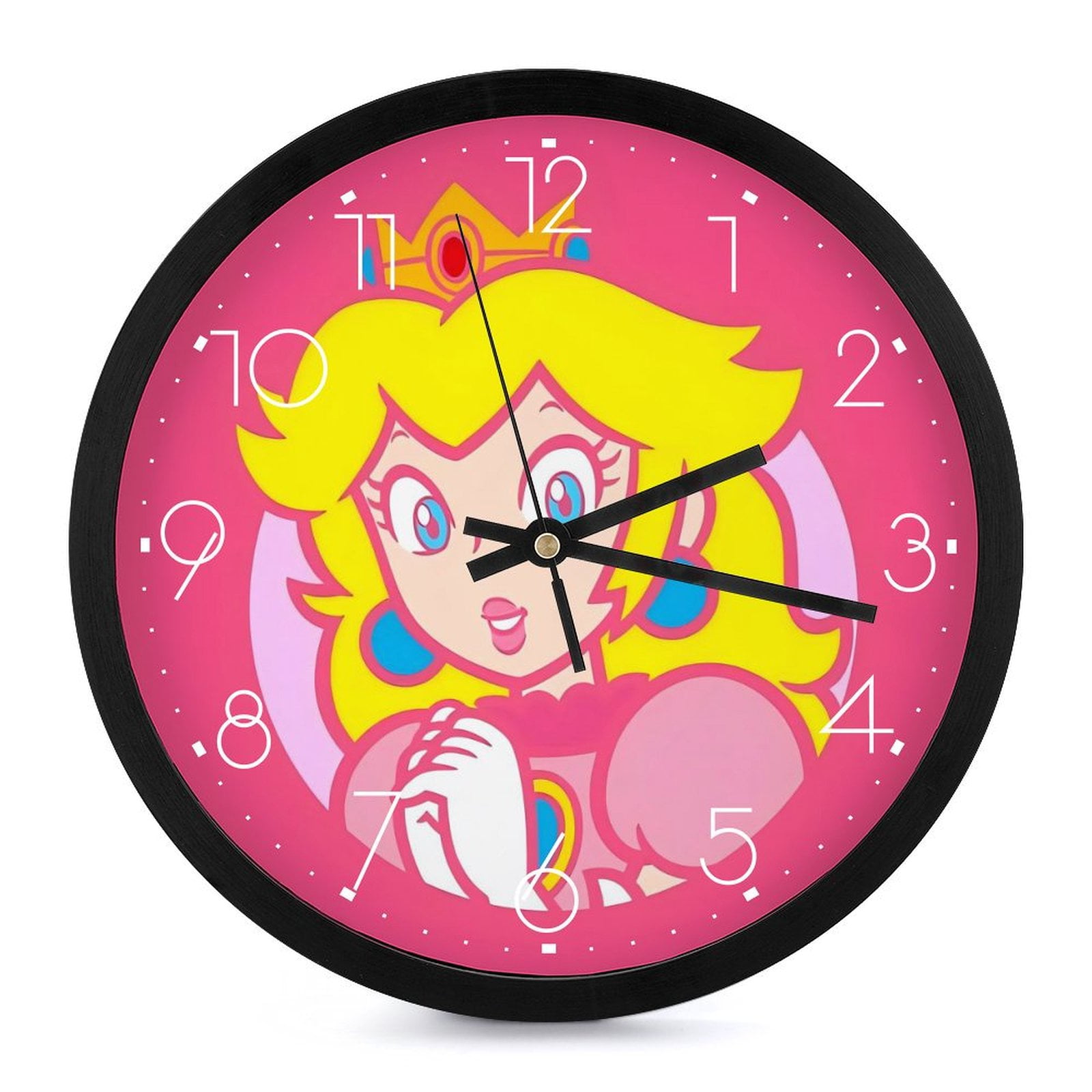 Super Mario Princess Peach Round wall clocks battery operated ...