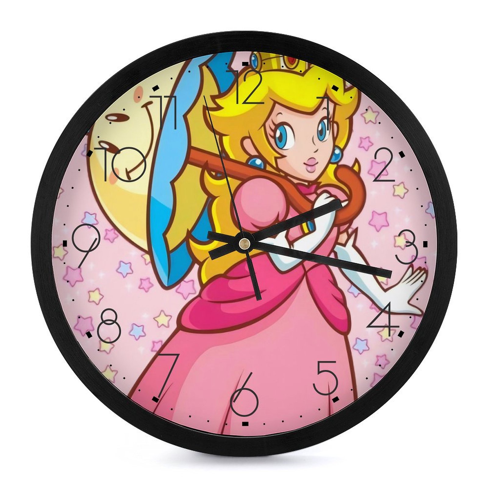 Super Mario Princess Peach Round wall clocks battery operated ...
