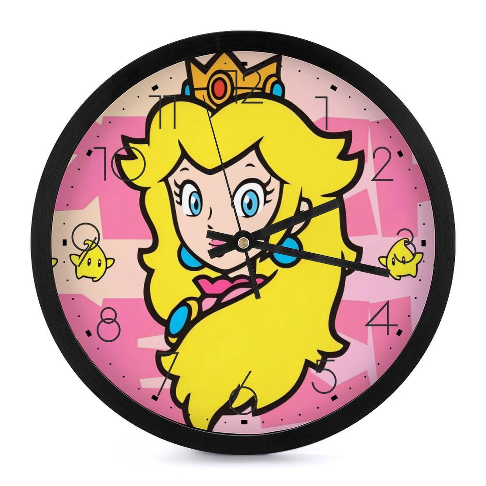 Super Mario Princess Peach Round wall clocks battery operated ...