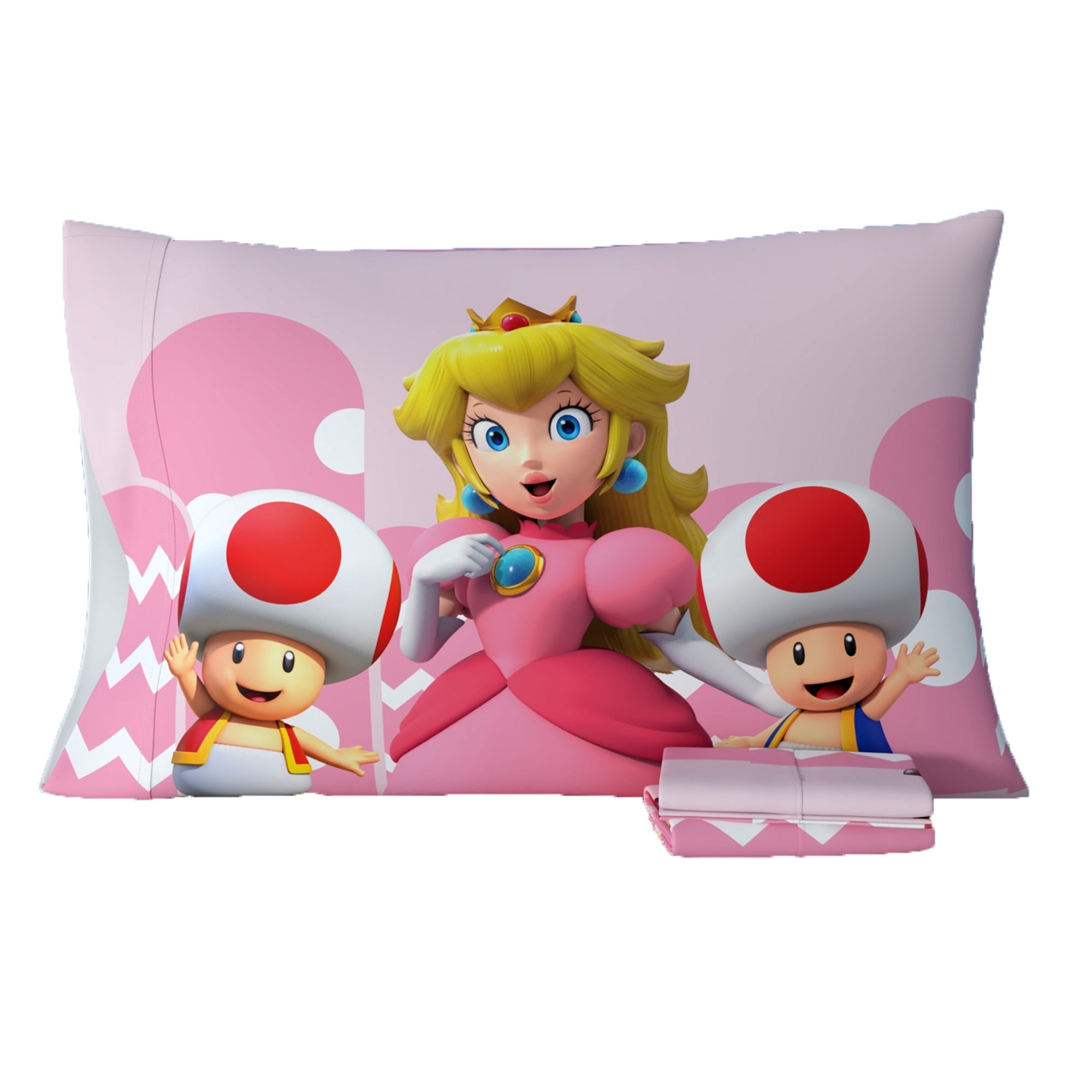 Super Mario Princess Peach Silky Satin Pillowcase, Standard Size ...