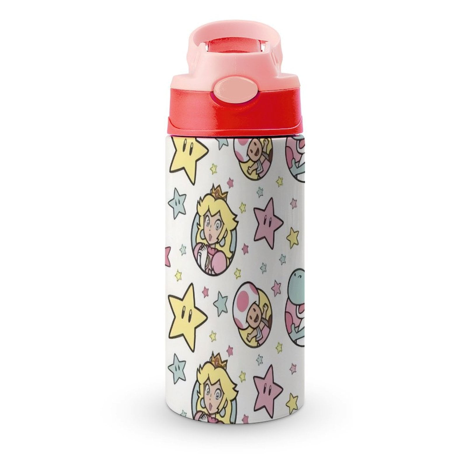 Super Mario Princess Peach Vacuum insulated cup with straw cover for ...