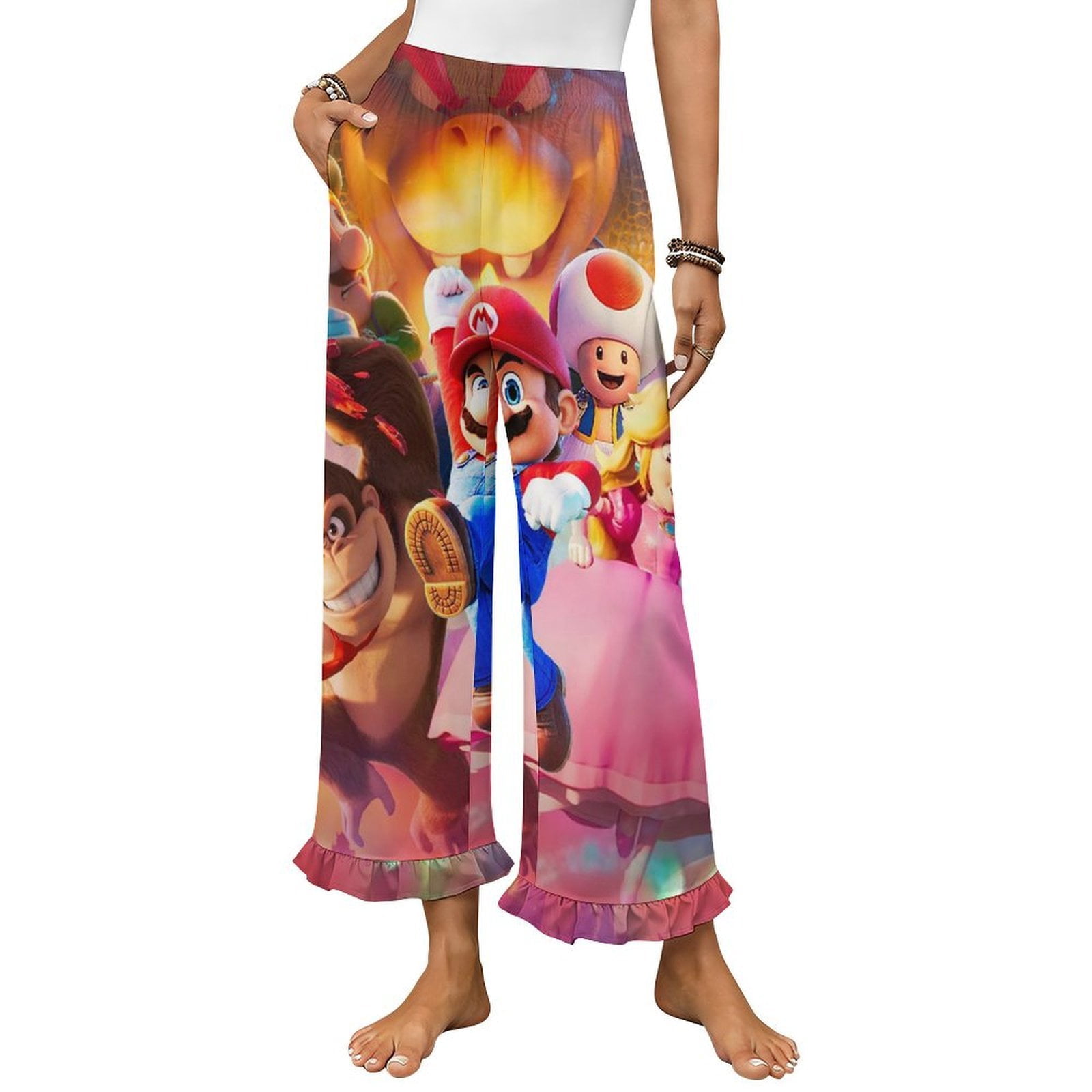Super Mario Princess Peach Women Pajama Pants Comfy Pj Bottoms Soft ...