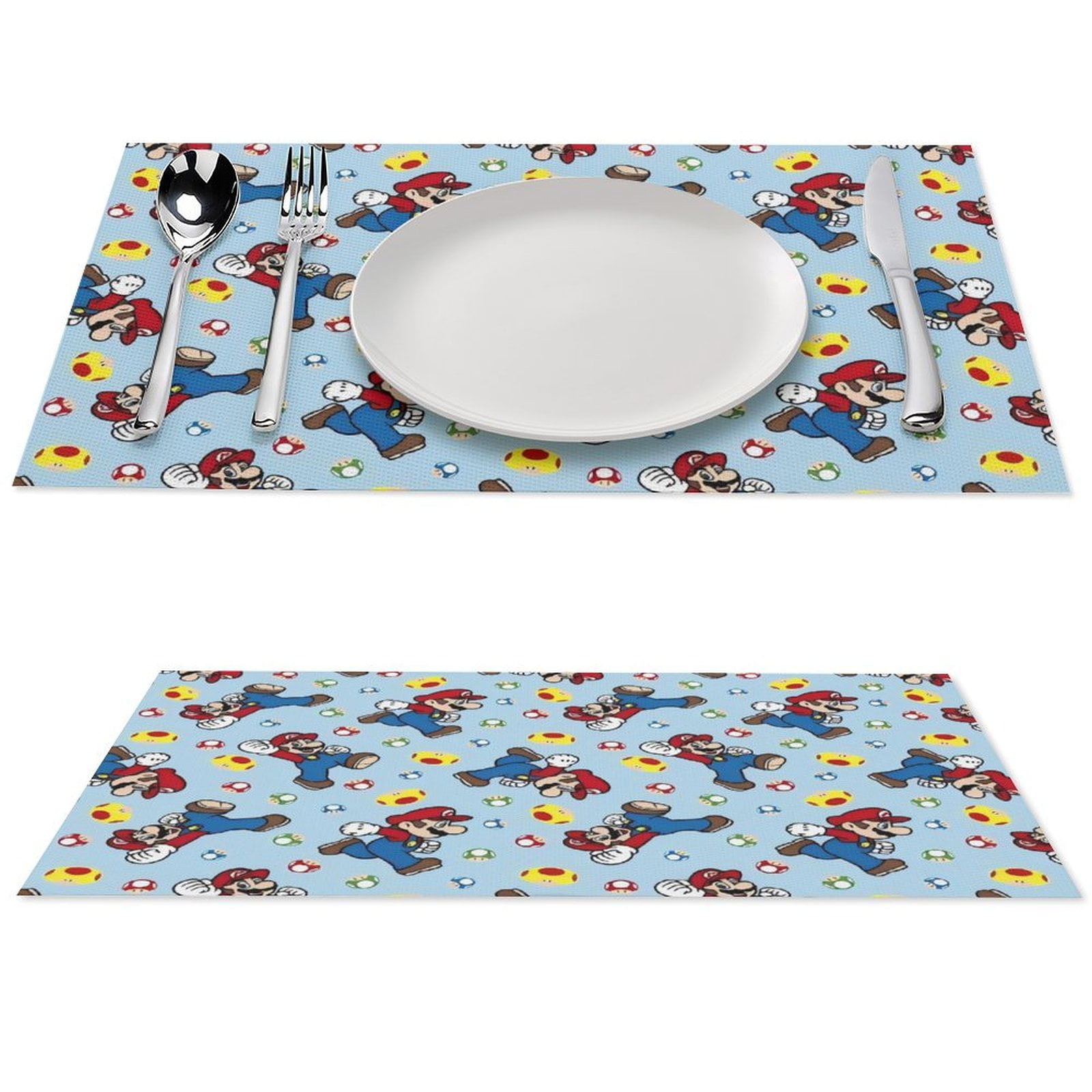 Super Mario Princess Peach kids plastic waterproof placemat 6 PCS ...