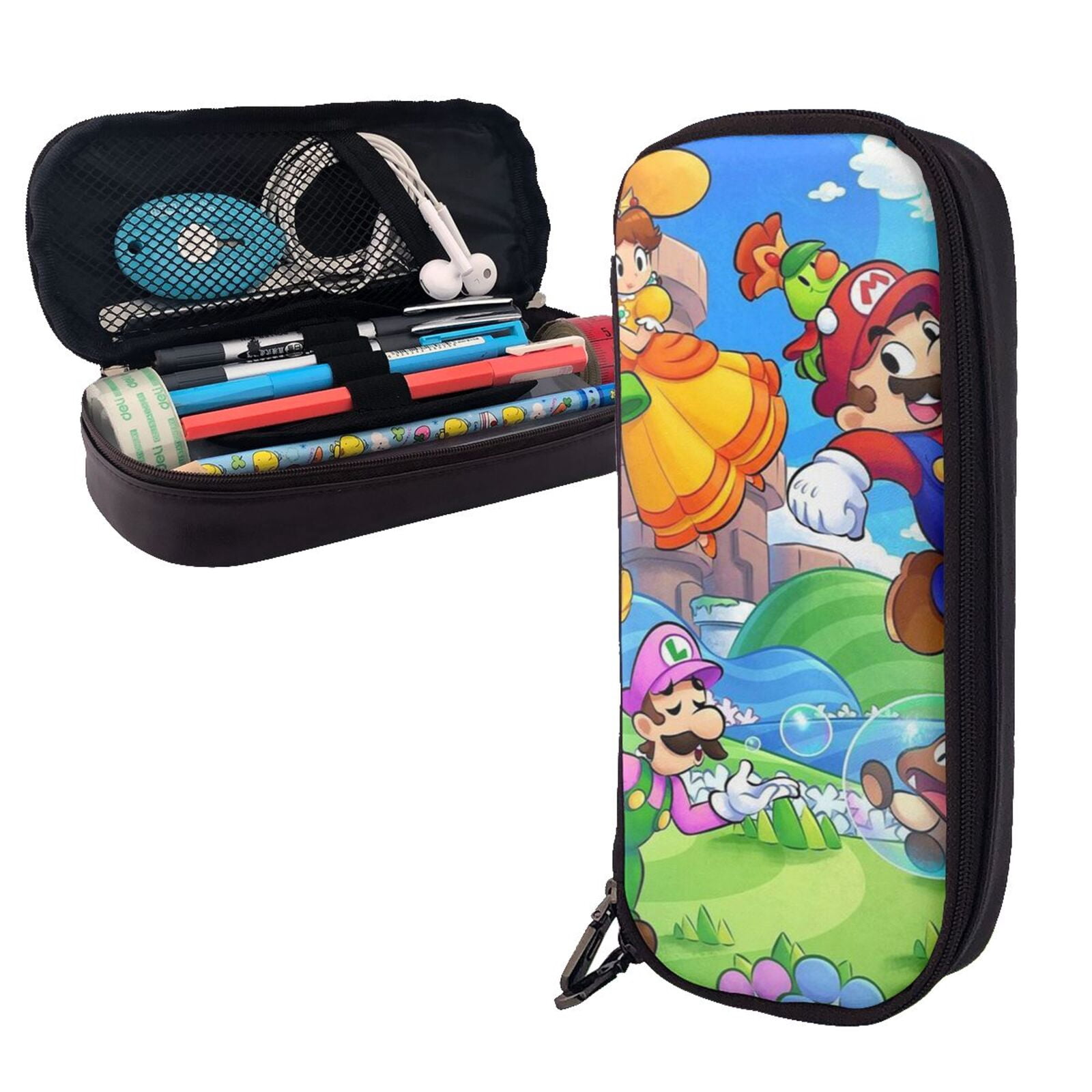 Super Mario Princess Pencil Case Cute Pencil Box With Zippers Pen Pouch ...