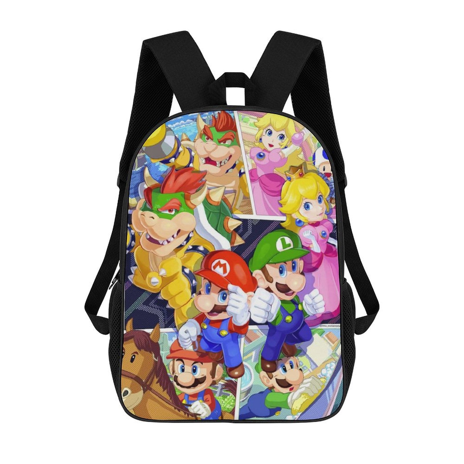 Super Mario Princess Rucksack Backpack Shoulder Bag 17 Inch Casual ...