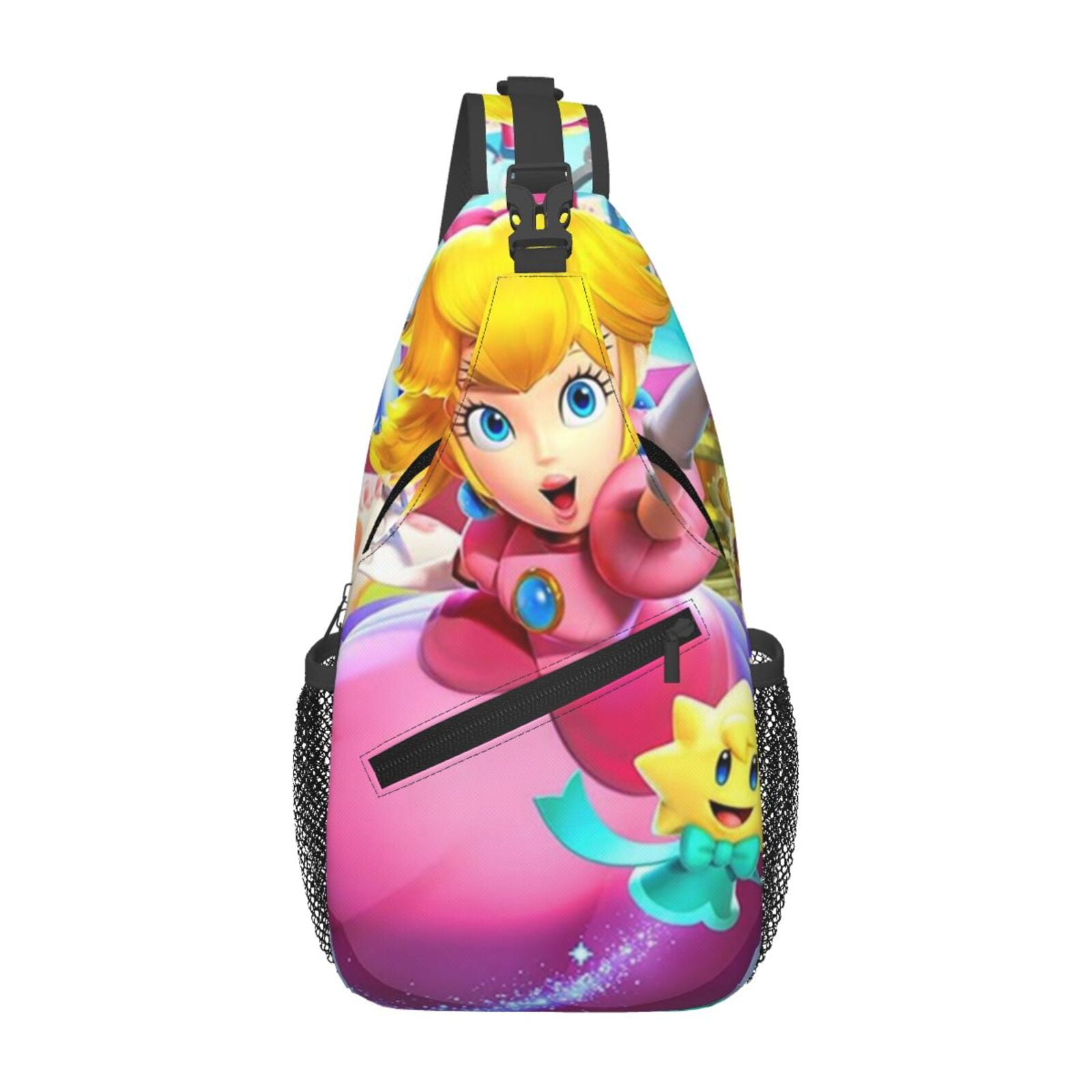 Super Mario Princess Sling Bag Unisex Crossbody Backpack Casual Cross ...
