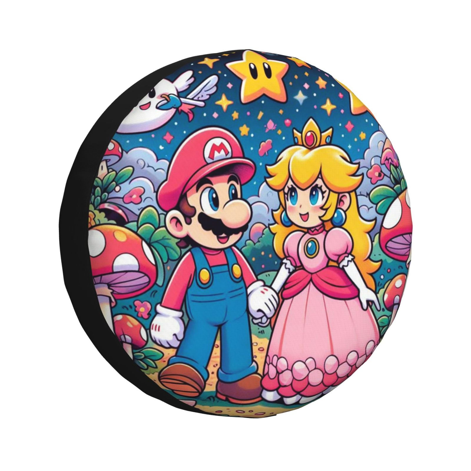 Super Mario Princess Tire Cover Printed Spare Tire Wheel Cover ...