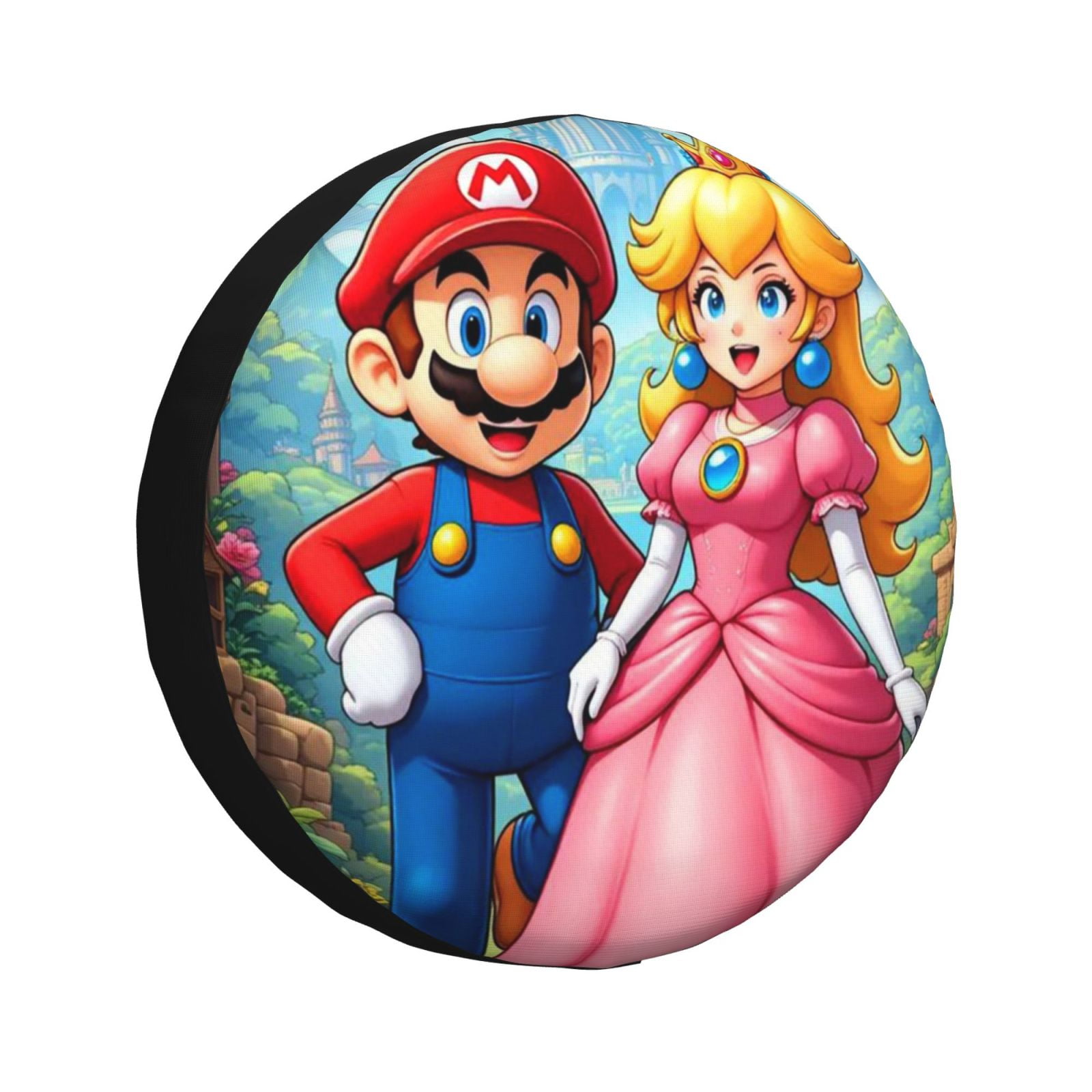 Super Mario Princess Tire Cover Printed Spare Tire Wheel Cover ...