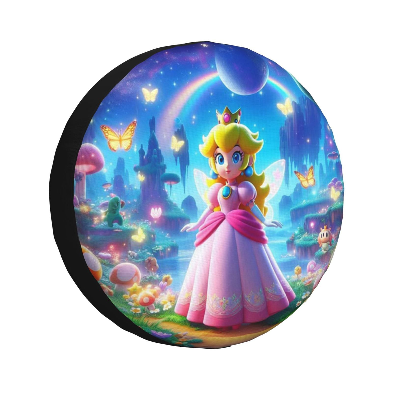 Super Mario Princess Tire Cover Printed Spare Tire Wheel Cover ...