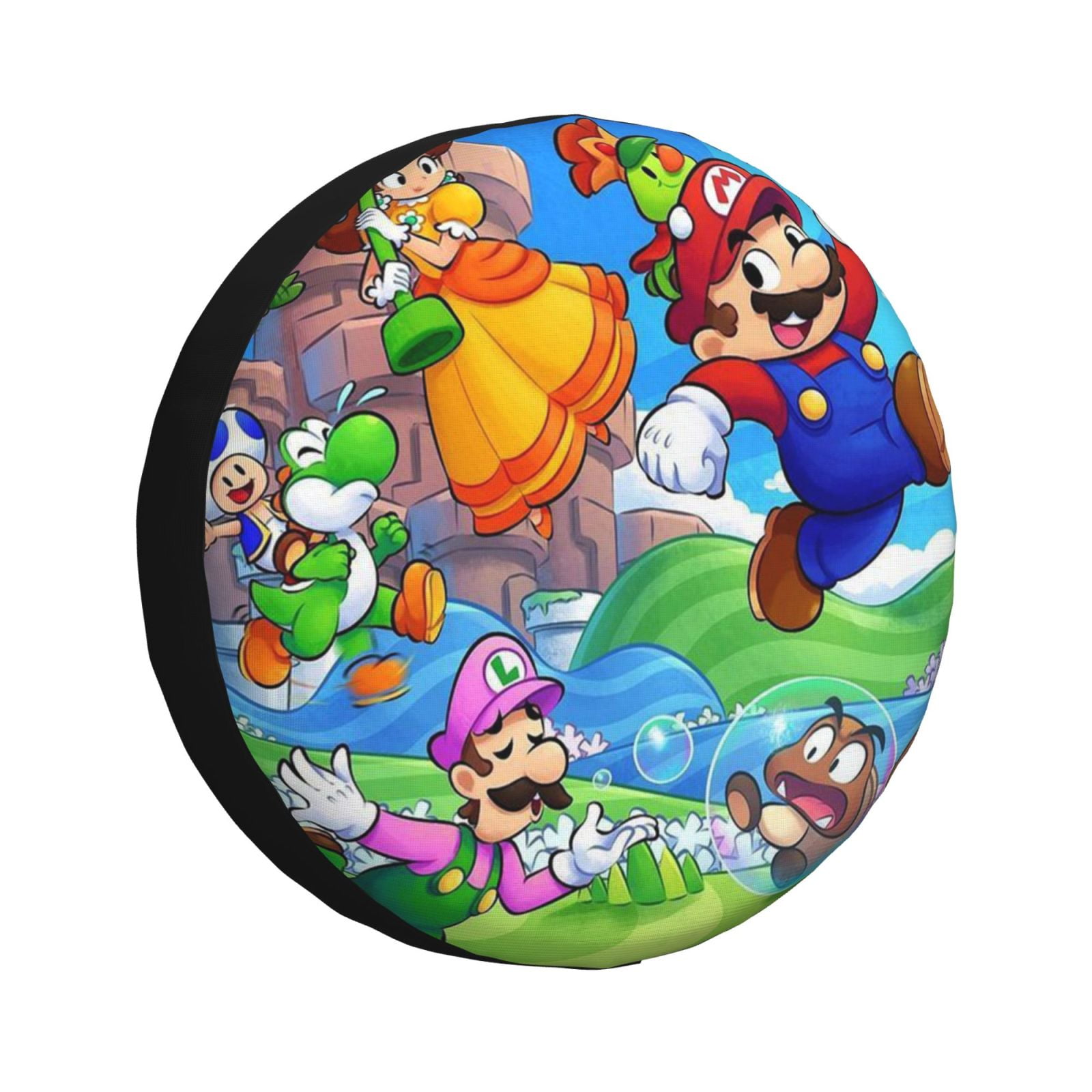 Super Mario Princess Tire Cover Printed Spare Tire Wheel Cover ...