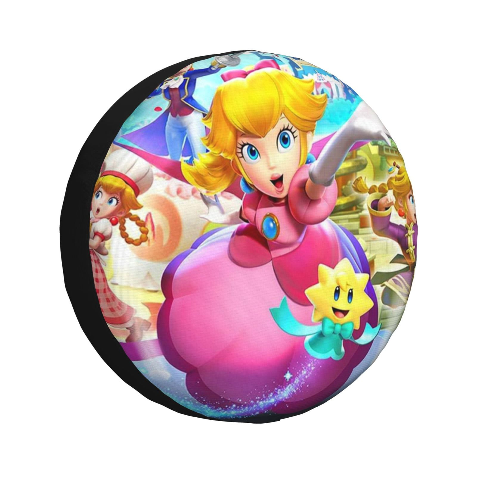 Super Mario Princess Tire Cover Printed Spare Tire Wheel Cover ...