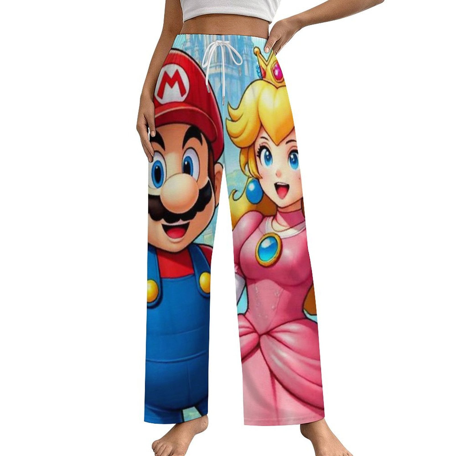 Super Mario Princess Women Pajama Pants Causal Comfy Lounge Sleep ...