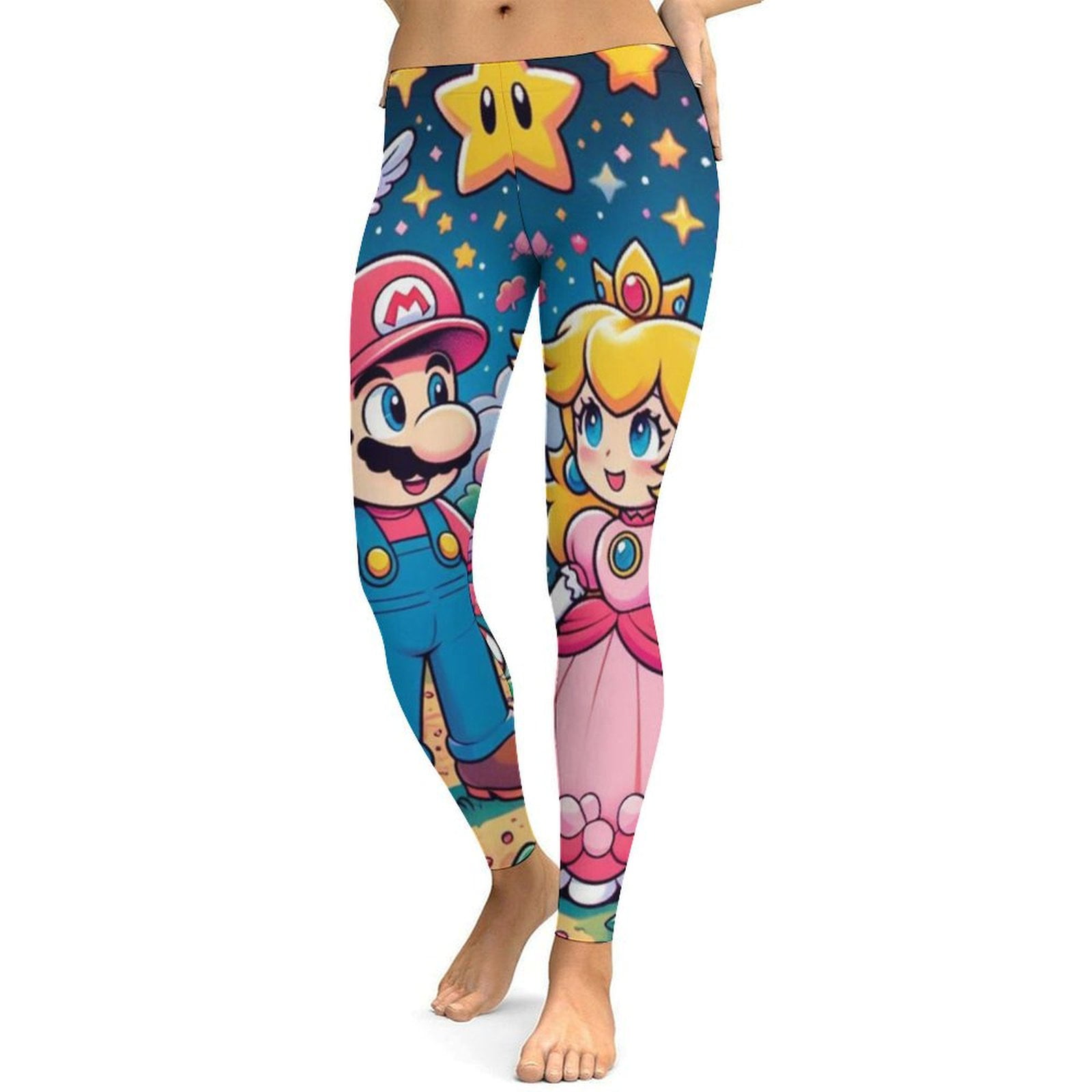 Super Mario Princess Womens Athletic Leggings Soft High Waist Yoga ...