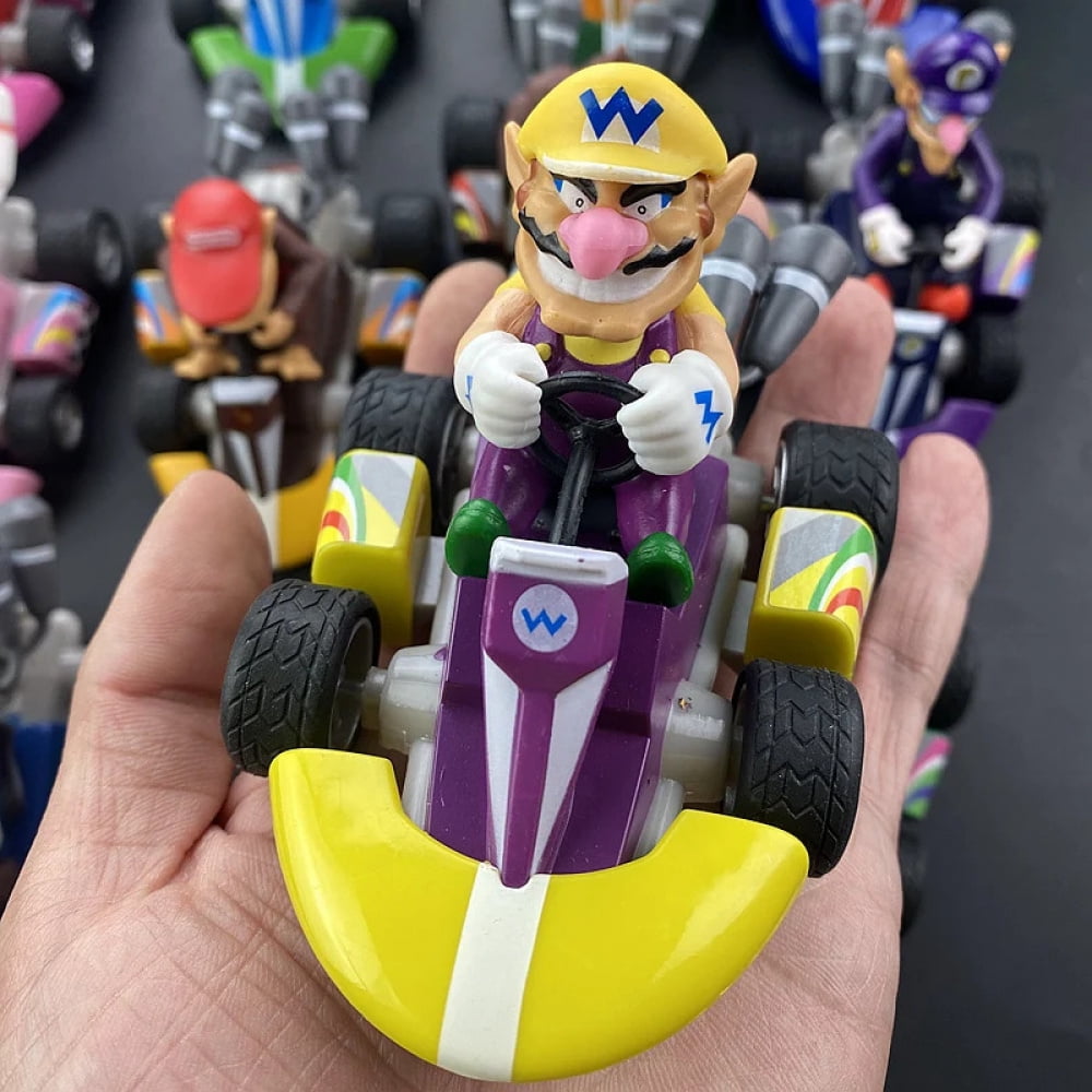 Super Mario Pull Back Car Green Yoshi Donkey Kong Bowser Luigi Toad ...