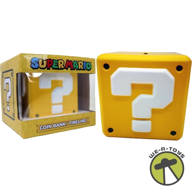 Super Mario Question Mark Block Ceramic Bank Pyramid America - Walmart ...