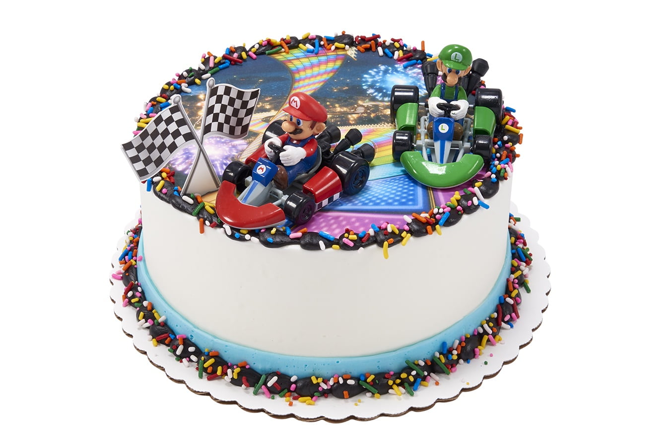 Super Mario- Rainbow Road Round Cake - Walmart.com
