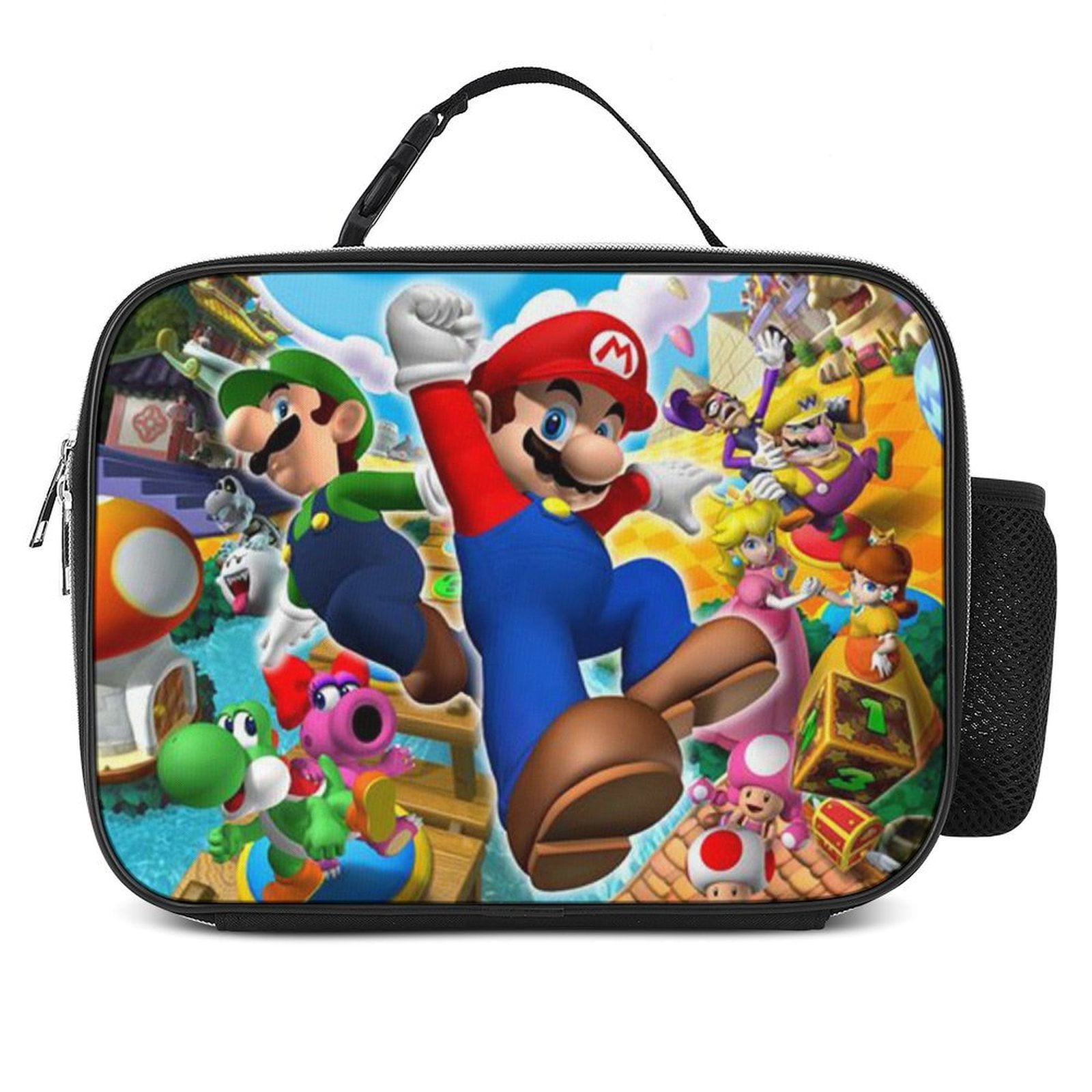 Super Mario Reusable Lunch Box Detachable Meal Bag Insulated Leakproof ...