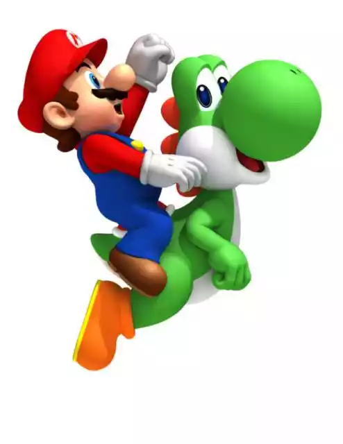 Super Mario Riding Yoshi Sticker Phone Decal Water Bottle Stickers Car ...